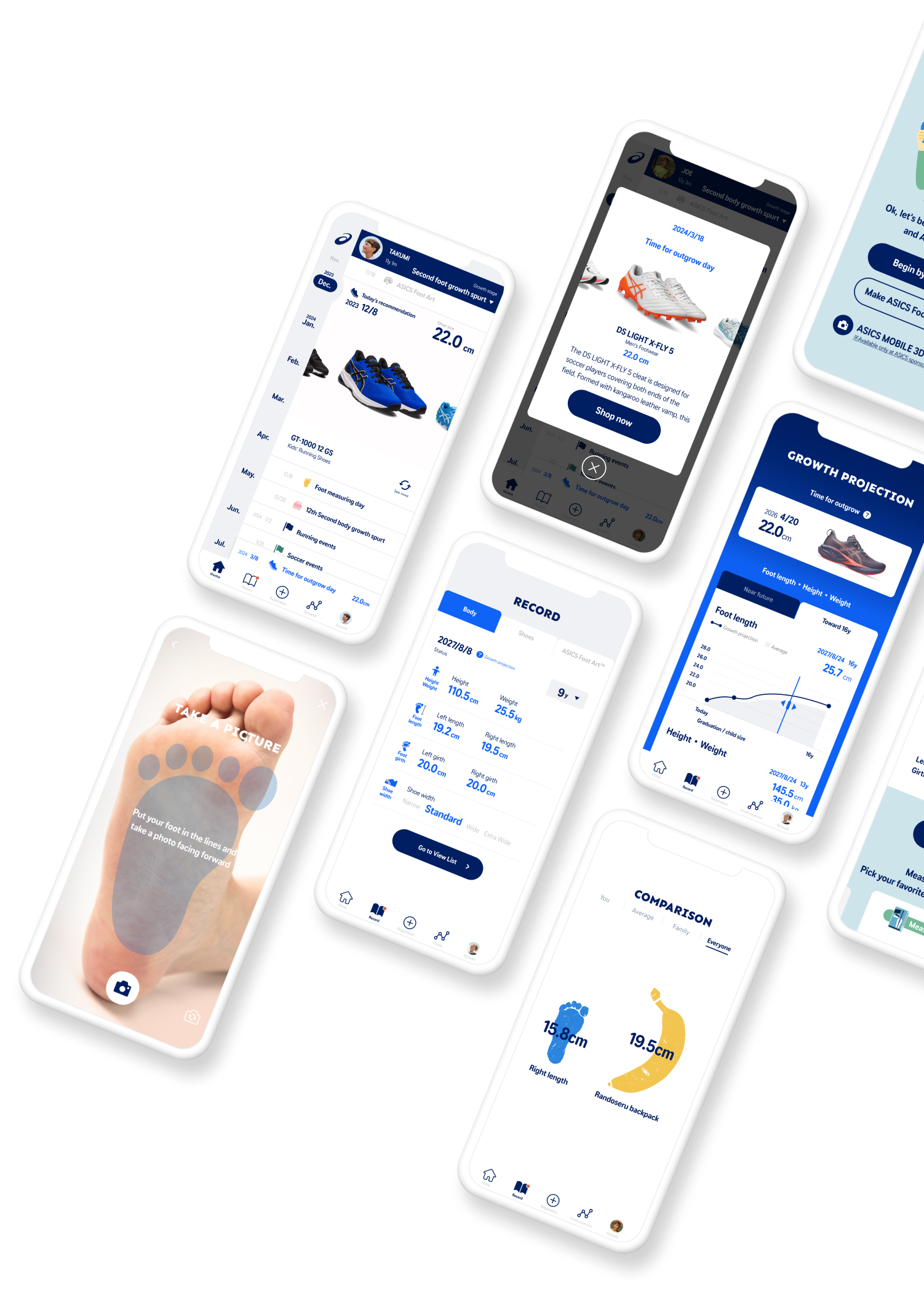 Children’s foot growth digital forecasting service “ASICS STEPNOTE ...